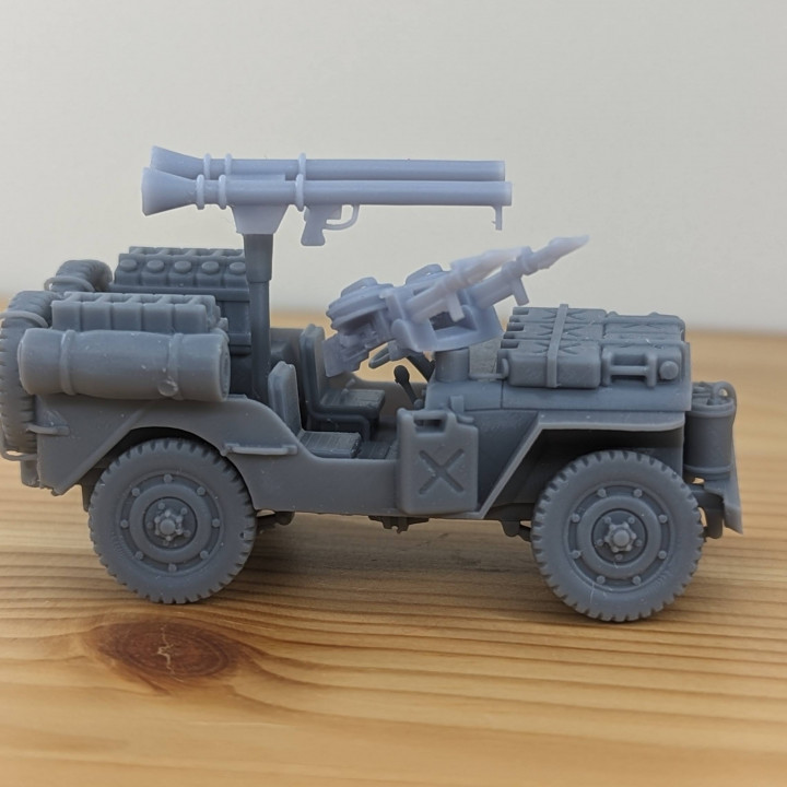 3D Printable Jeep SAS North Africa (UK, WW2) by Wargame3d