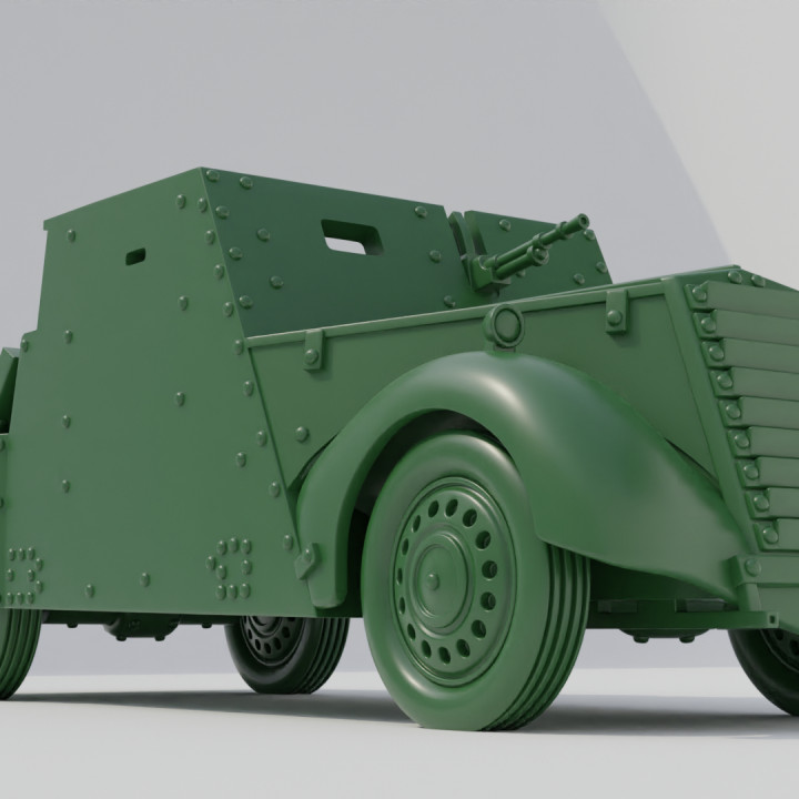 3D Printable Standard Beaverette Mk.II (UK, WW2) by Wargame3d