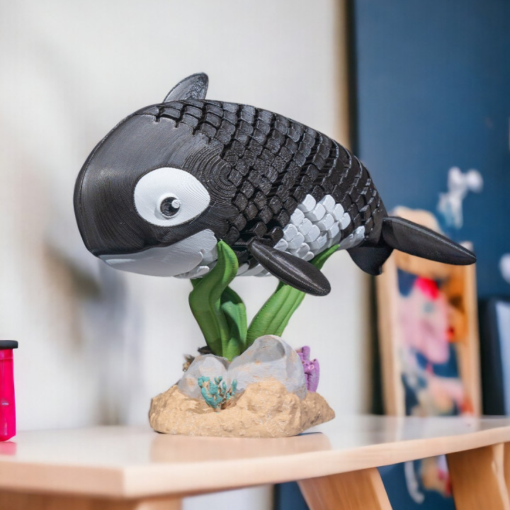 3D Printable Oscar, the Orca by Stlflix