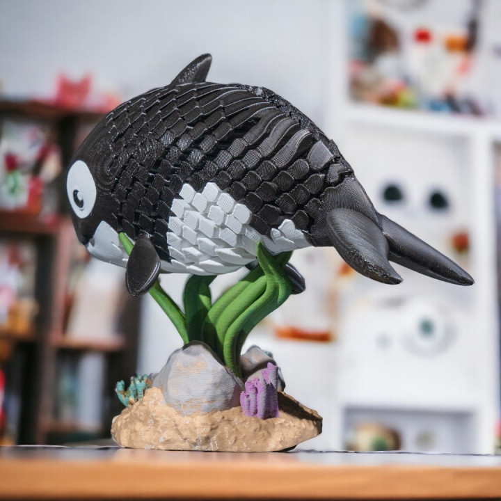 3D Printable Oscar, the Orca by Stlflix