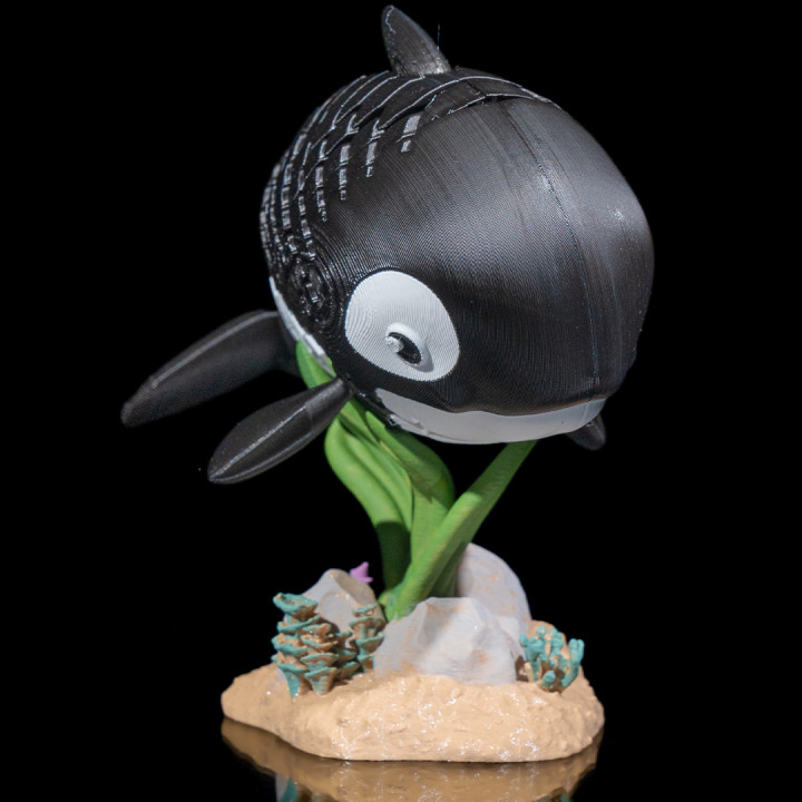 3D Printable Oscar, the Orca by Stlflix