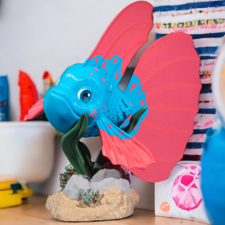 3D Printable Bella, the Betta Fish by Stlflix