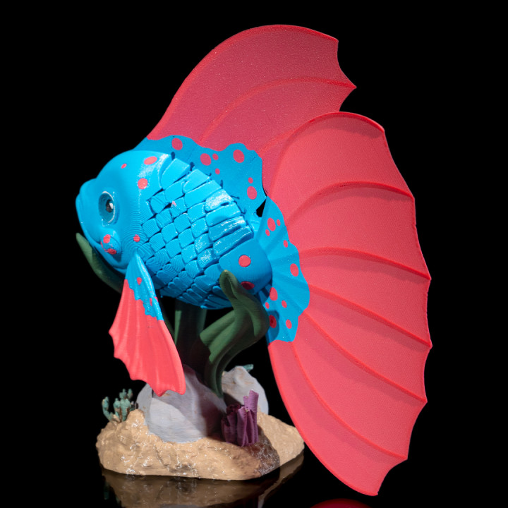3D Printable Bella, the Betta Fish by Stlflix