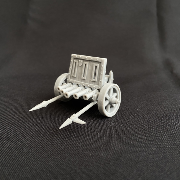 3D Printable Organ Gun (Medieval Artillery) by Tiny Furniture