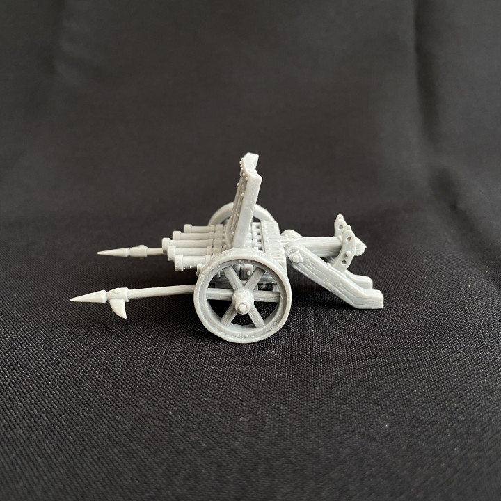 3D Printable Organ Gun (Medieval Artillery) by Tiny Furniture