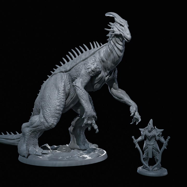 3D Printable ornithipoda kaiju by Dinoworld