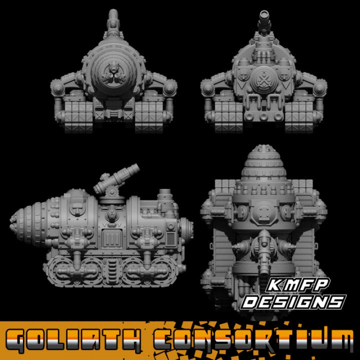 3D Printable Goliath Consortium - Exo-Driller by KMFP Designs