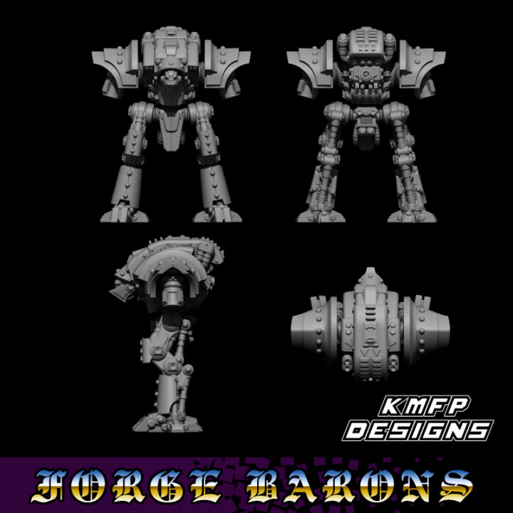 3D Printable Forge Barons - Assault Knight by KMFP Designs