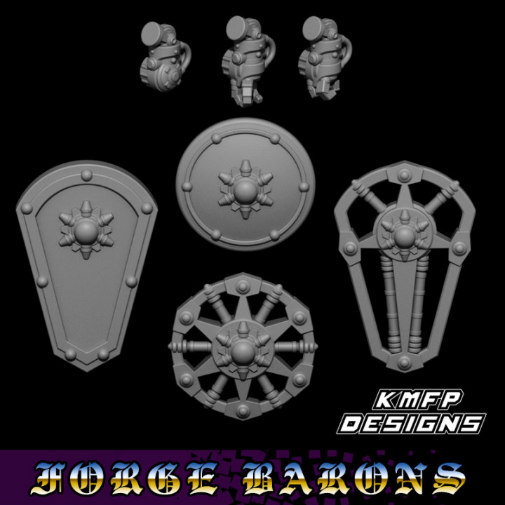 3D Printable Forge Barons - Assault Knight by KMFP Designs