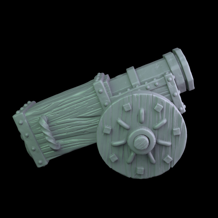 3D Printable Small Bombard (Medieval Artillery) by Tiny Furniture