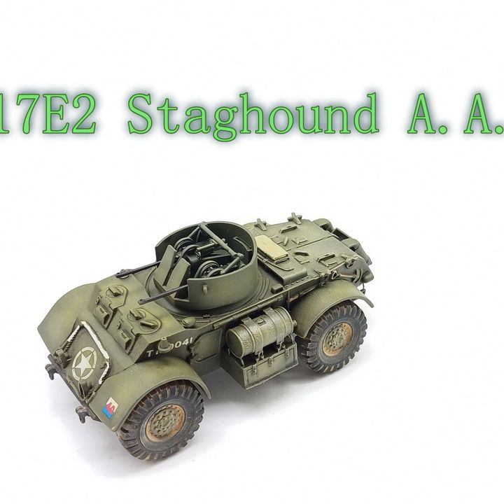3D Printable T17E2 Staghound AA (US+UK, WW2) by Wargame3d