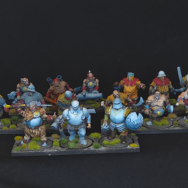 3D Print of Ogre Mercenary Company - Ogre Miniatures Megapack by Seoz