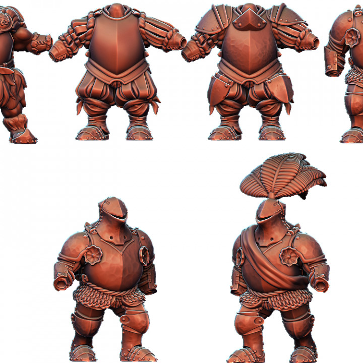 3D Printable Ogre Mercenary Company - Ogre Miniatures Megapack by ...