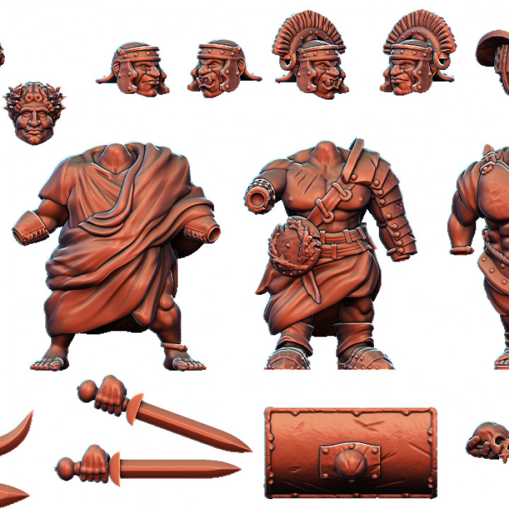 3D Printable Ogre Mercenary Company - Ogre Miniatures Megapack by ...
