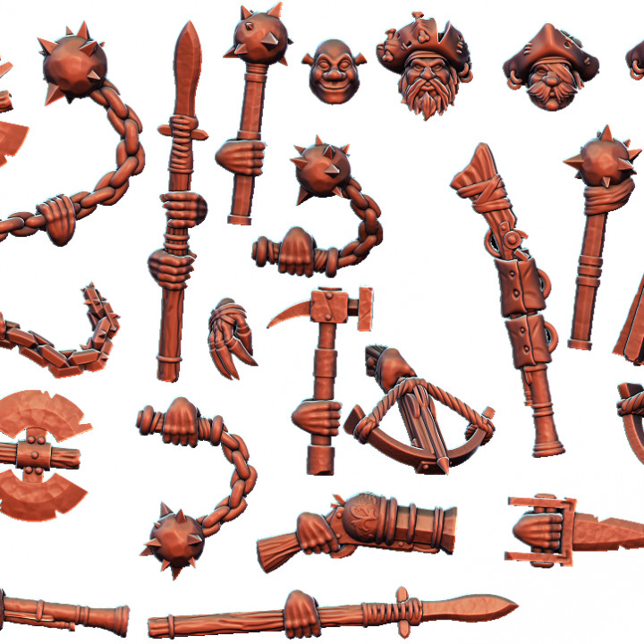 3D Printable Ogre Mercenary Company - Ogre Miniatures Megapack by ...