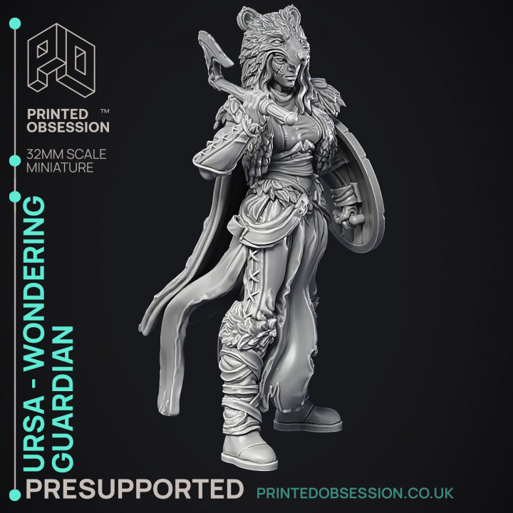 3D Printable Ursa & Bear - Viking - 2 Models - Were Folk - PRESUPPORTED ...