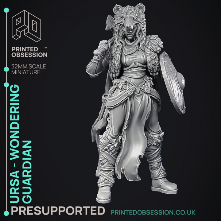 3D Printable Ursa & Bear - Viking - 2 Models - Were Folk - PRESUPPORTED ...