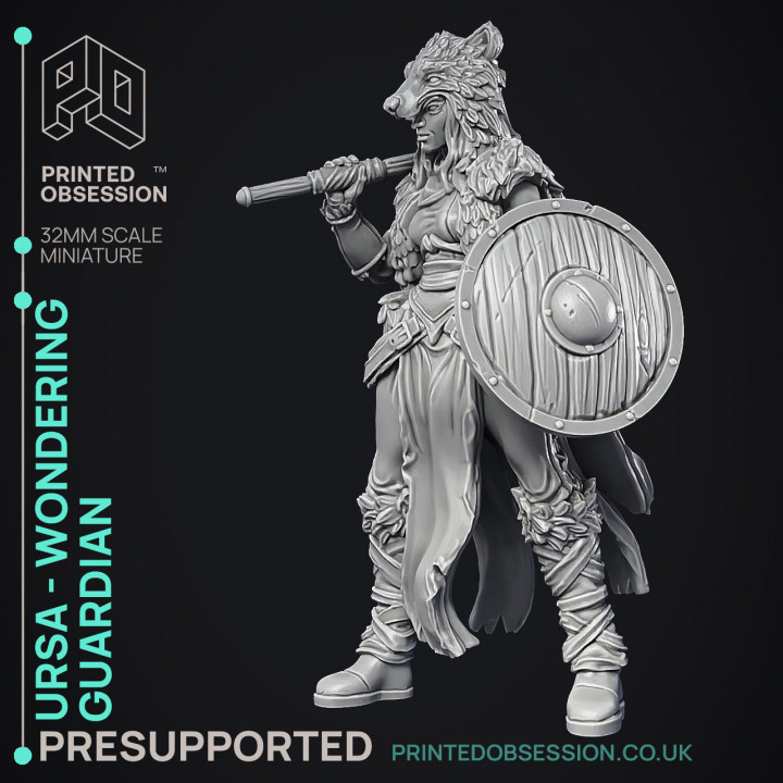 3D Printable Ursa & Bear - Viking - 2 Models - Were Folk - PRESUPPORTED ...