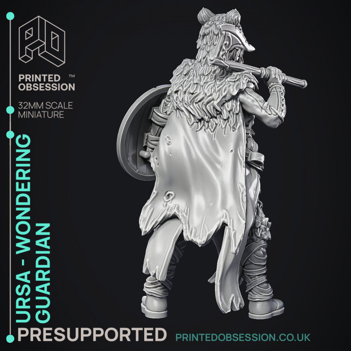 3D Printable Ursa & Bear - Viking - 2 Models - Were Folk - PRESUPPORTED ...