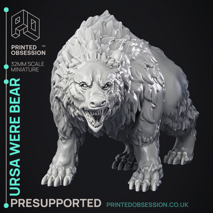 3D Printable Ursa & Bear - Viking - 2 Models - Were Folk - PRESUPPORTED ...