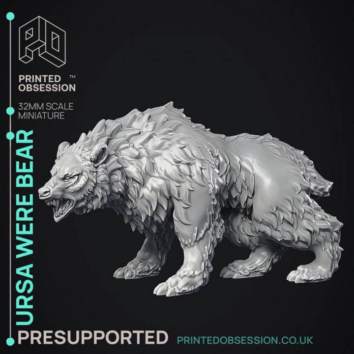 3D Printable Ursa & Bear - Viking - 2 Models - Were Folk - PRESUPPORTED ...