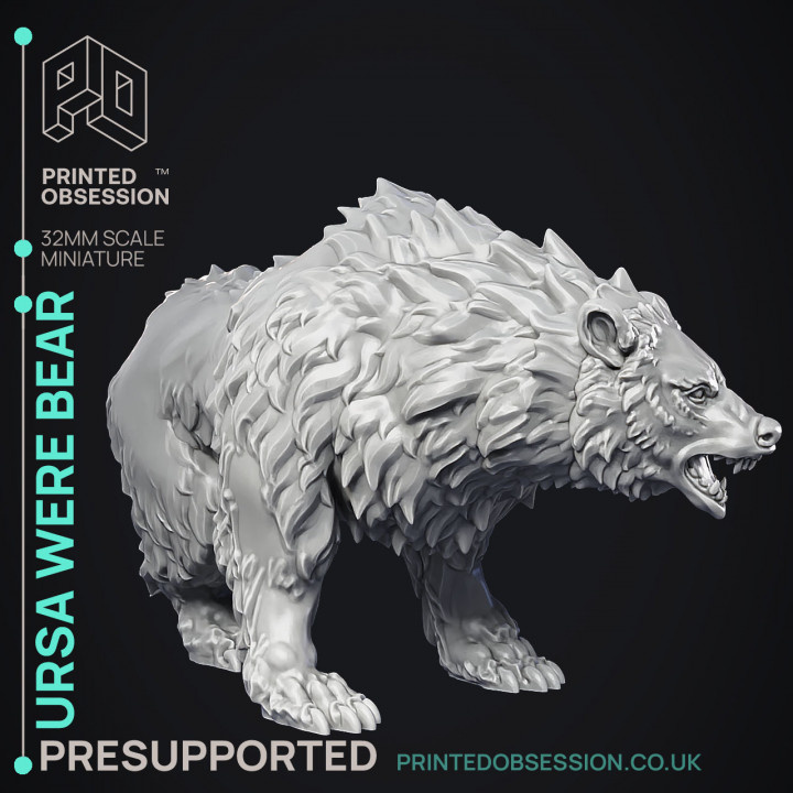 3D Printable Ursa & Bear - Viking - 2 Models - Were Folk - PRESUPPORTED ...