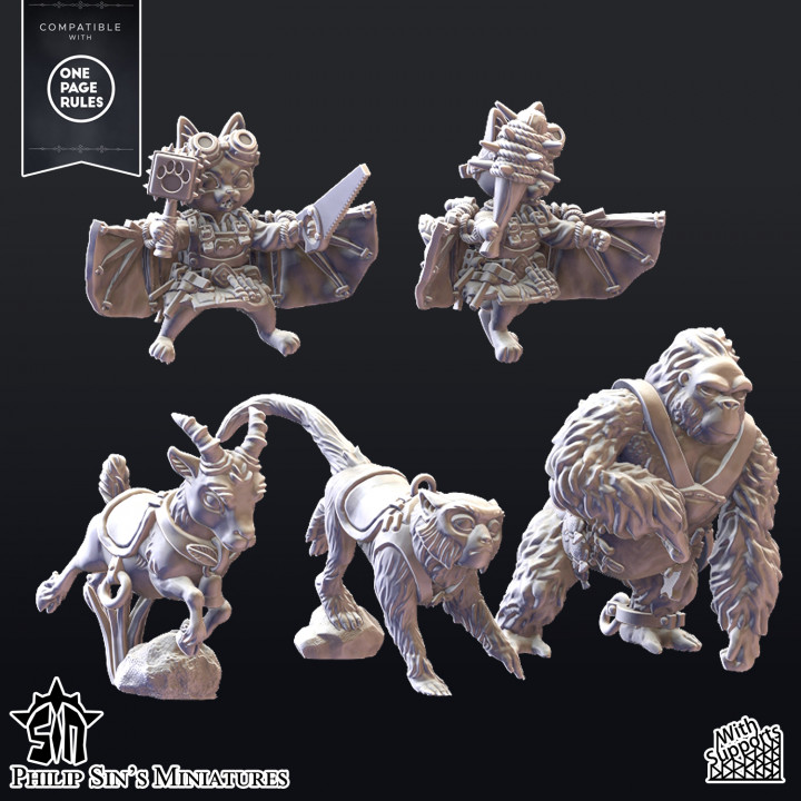 3D Printable Cat Artisan by Sin's Miniatures