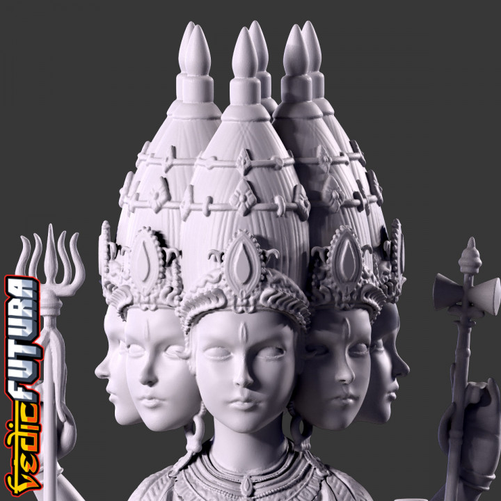 3D Printable Goddess Gayatri - Mother of the Vedas (Sacred Texts) by ...