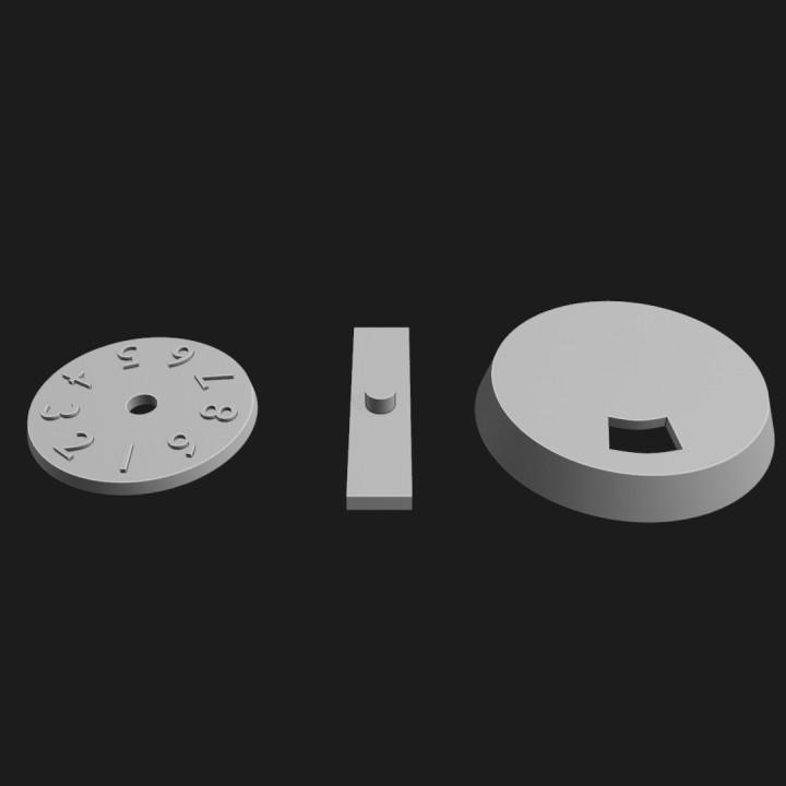 3D Printable Casualty Counters Blender File BB-12 by Turner Miniatures