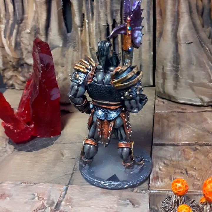 3D Printable Dark Orc 1/5 - Halberd Guard by Black Anvil Miniatures