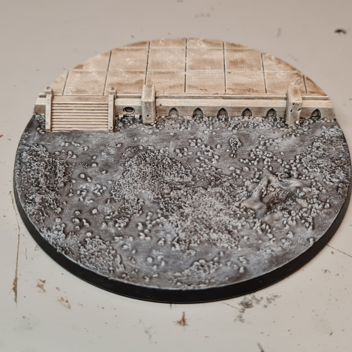 3D Printable 80mm wargaming bases by Lee McColl