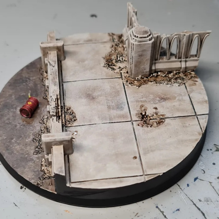 3D Printable 80mm wargaming bases by Lee McColl