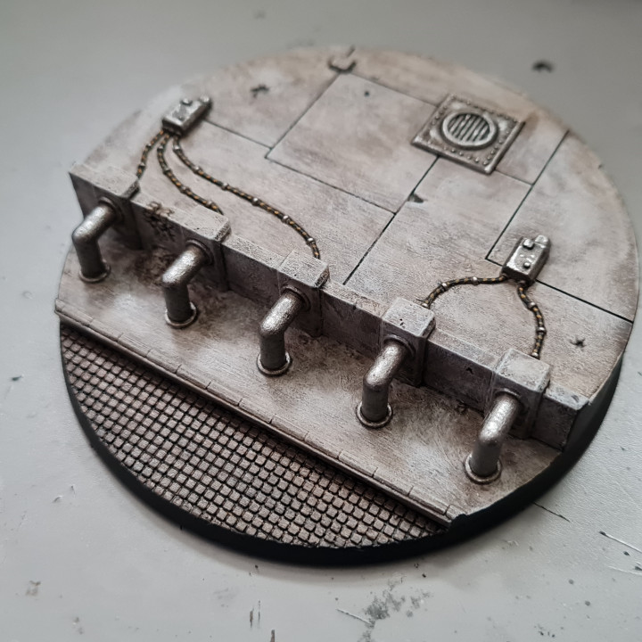 3D Printable 80mm wargaming bases by Lee McColl