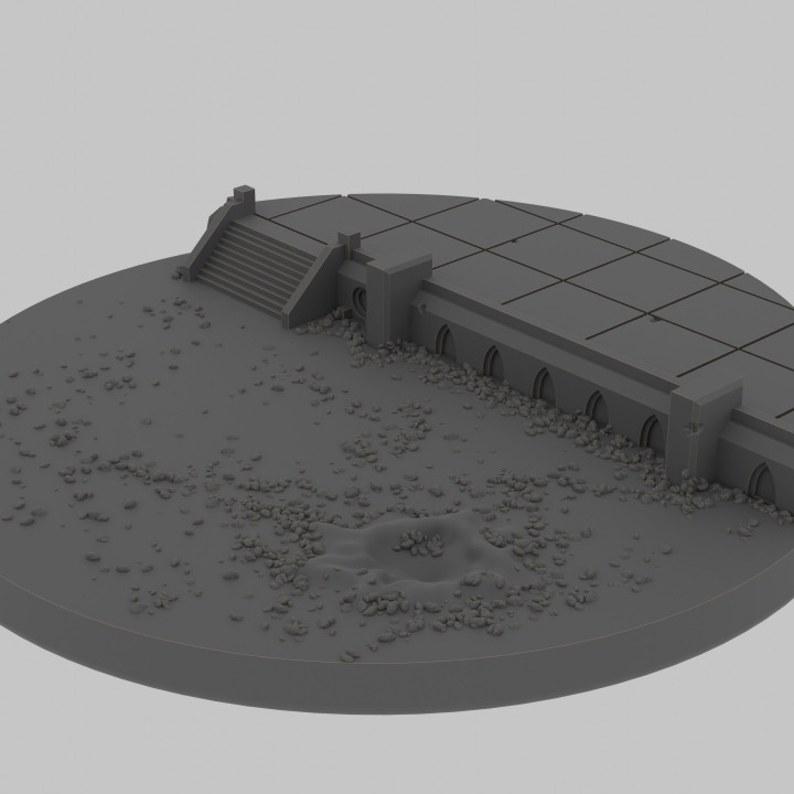 3D Printable 80mm wargaming bases by Lee McColl