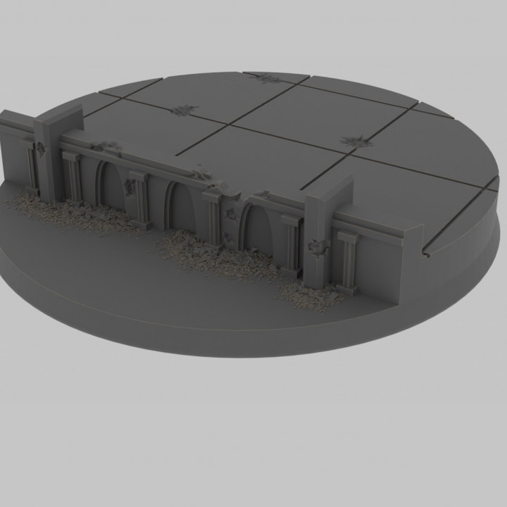 3D Printable 80mm wargaming bases by Lee McColl