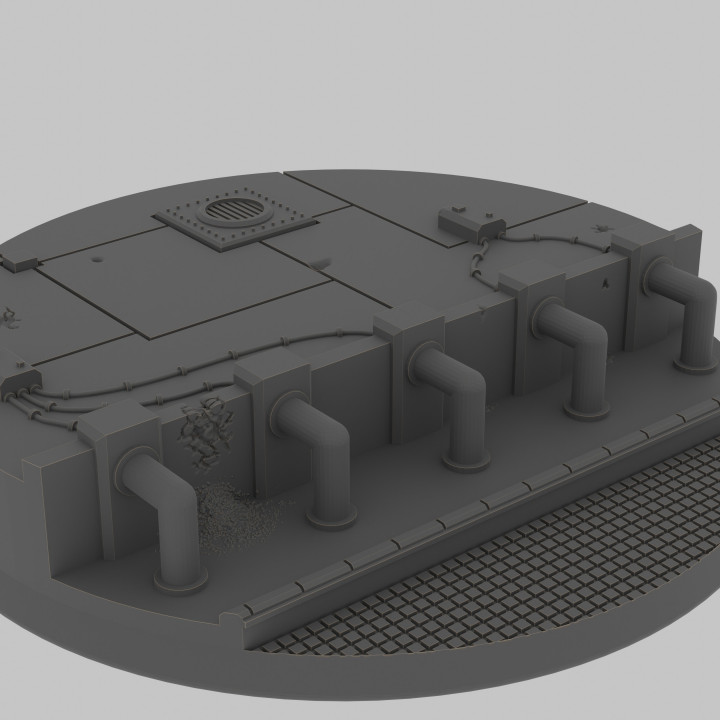 3D Printable 80mm wargaming bases by Lee McColl