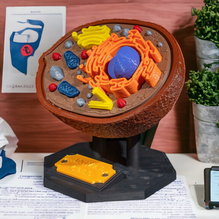 3D Printable Animal Cell by Stlflix