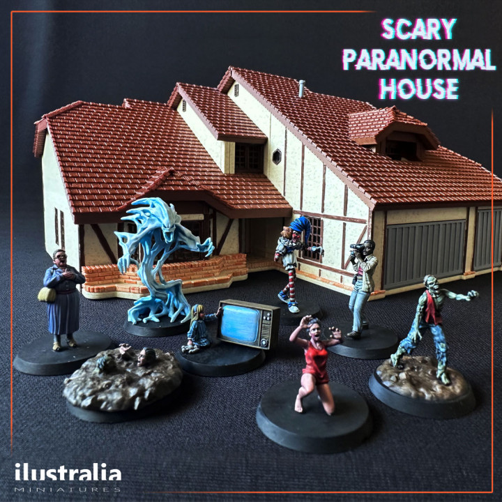 3D Printable Paranormal Characters by ilustralia miniatures