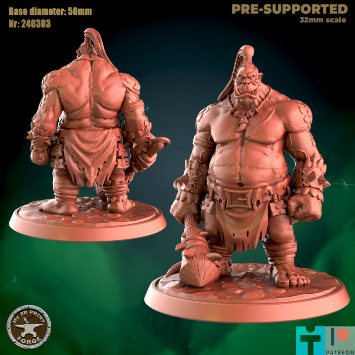 3D Printable Ogre Brute 1head by My3DPrintForge