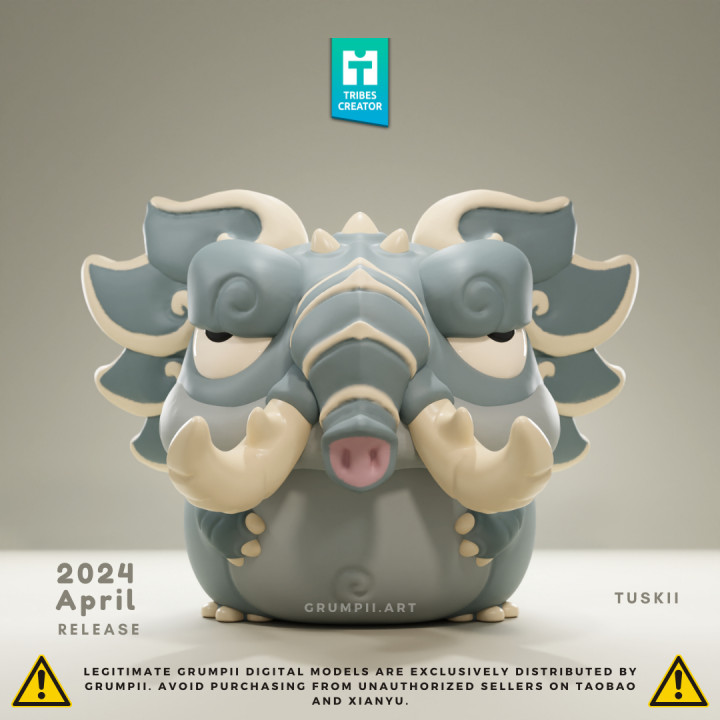 3D Printable Chubbii Grumpii - 2024 April Release by Grumpii