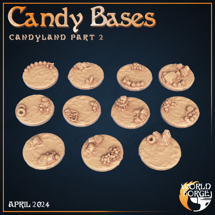 3D Printable Candyland Part 2 Collection by World Forge Miniatures