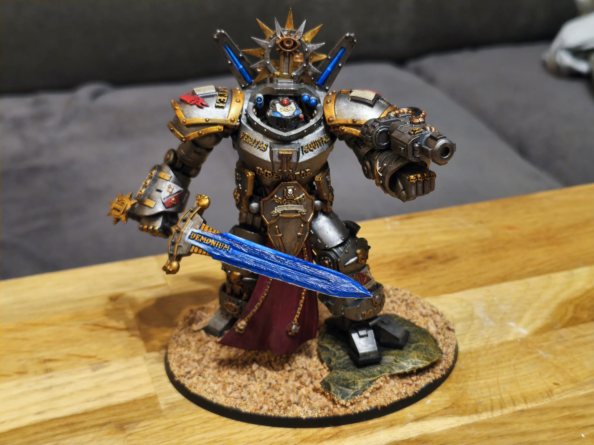 3D Printable Silver Wardens Dread Walker Demon Slayer Knight (presupp ...