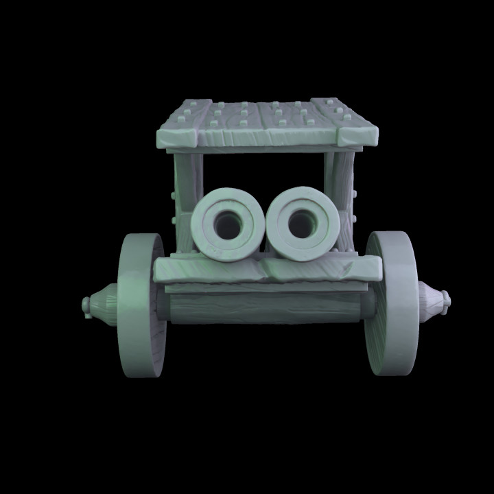 3D Printable Double Lashed Barrels (Medieval Artillery) by Tiny Furniture