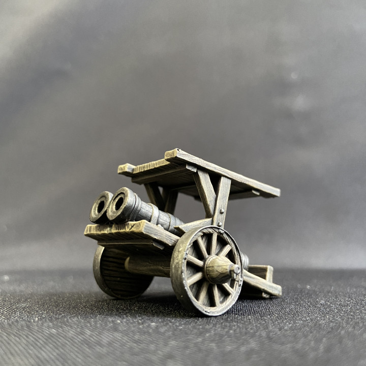 3D Printable Double Lashed Barrels (Medieval Artillery) by Tiny Furniture