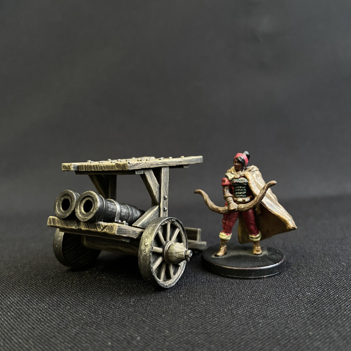 3D Printable Double Lashed Barrels (Medieval Artillery) by Tiny Furniture