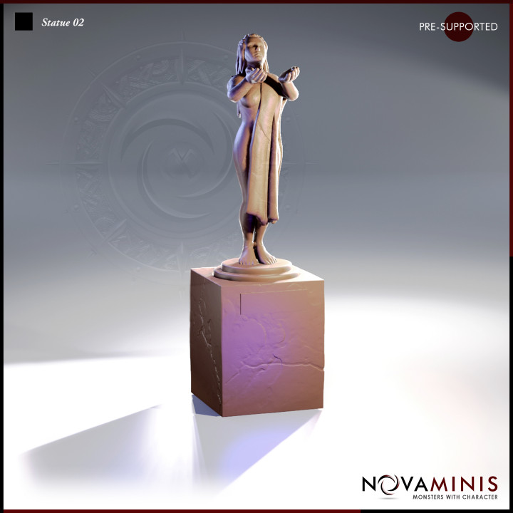 3D Printable Statue 02 by NOVAMINIS