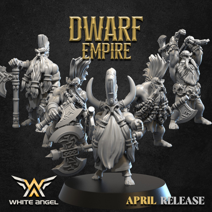 3D Printable EXTRA PACK - DWARF EMPIRE (APRIL 2024 RELEASE) by WHITE ...