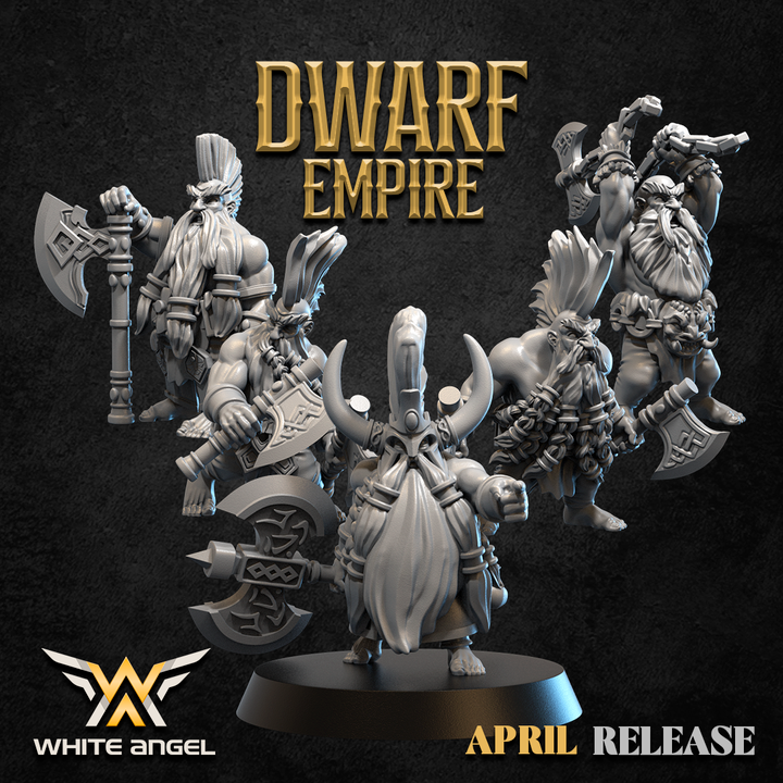 3D Printable EXTRA PACK - DWARF EMPIRE (APRIL 2024 RELEASE) by WHITE ...