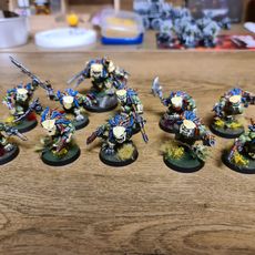 3D Printable Orc Trackers Squad by Puppetswar Miniatures