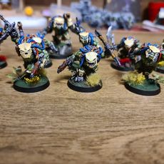 3D Printable Orc Trackers Squad by Puppetswar Miniatures